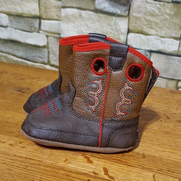 Dbl Barrel | Shoes | Dbl Barrel Infant Babies Softshell Western Boots ...